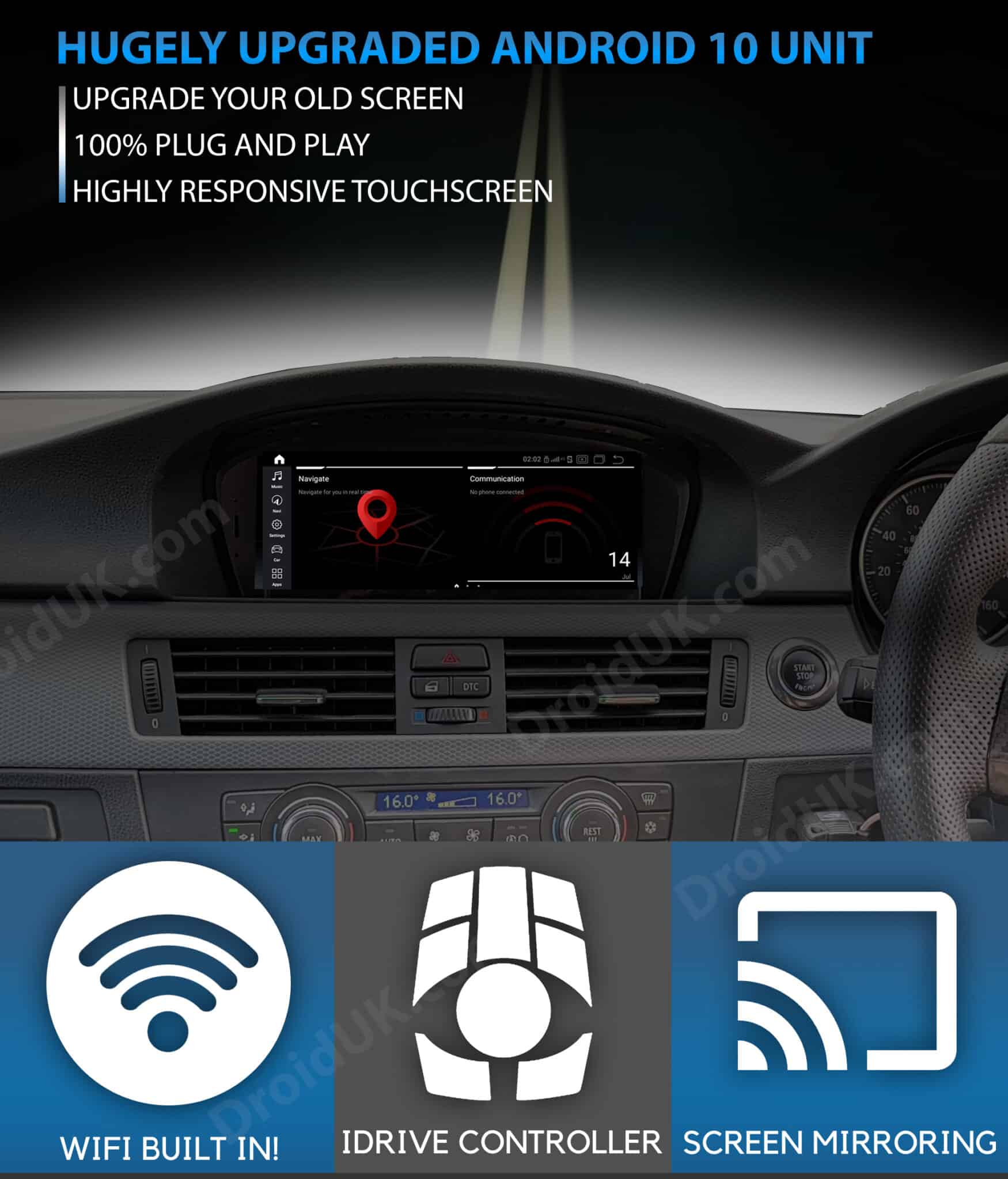 BMW 5 Series / 6 Series E60 E61 E62 E63 ANDROID 10 ! - (2004 - 2009 ...